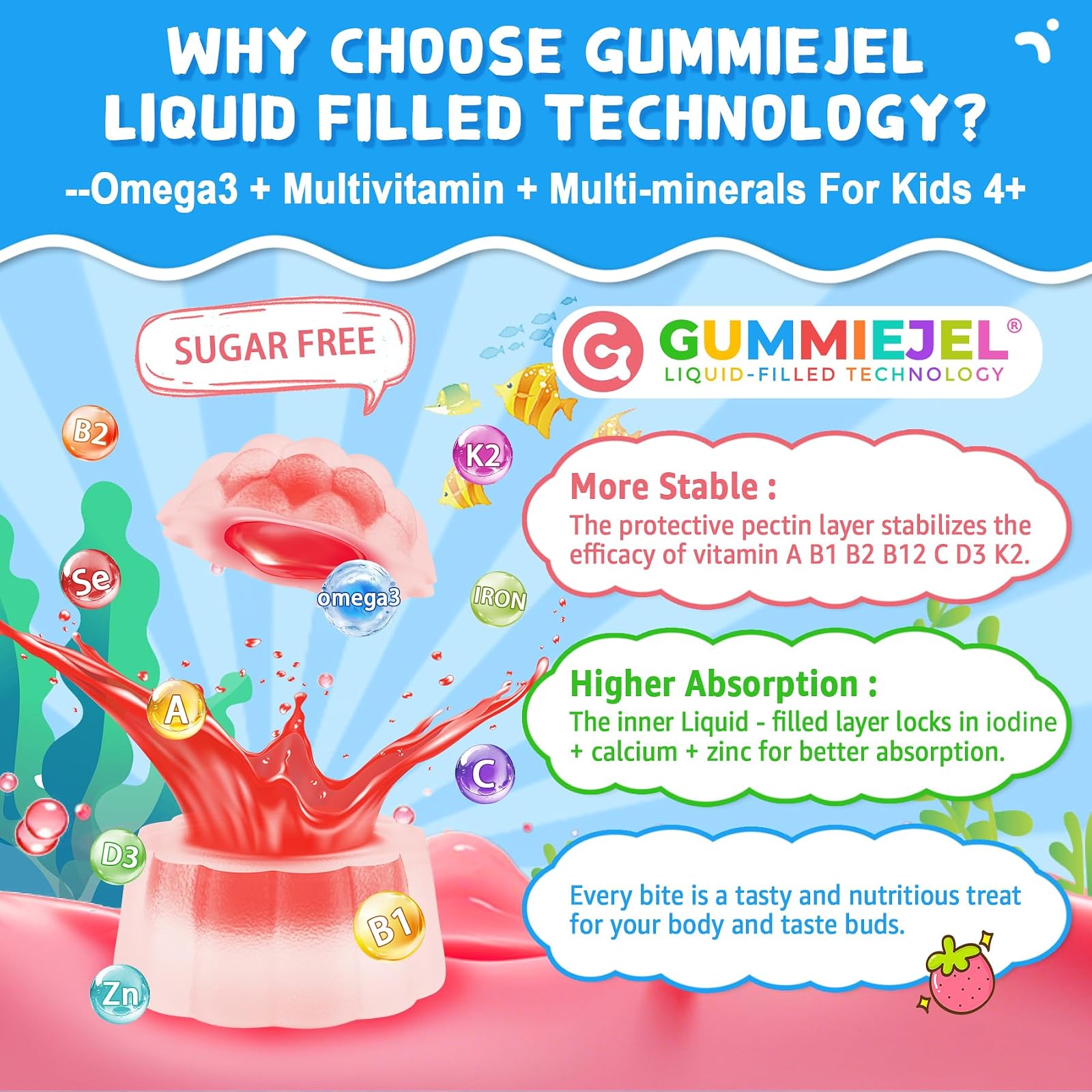 nutritious omega 3 gummies for kids