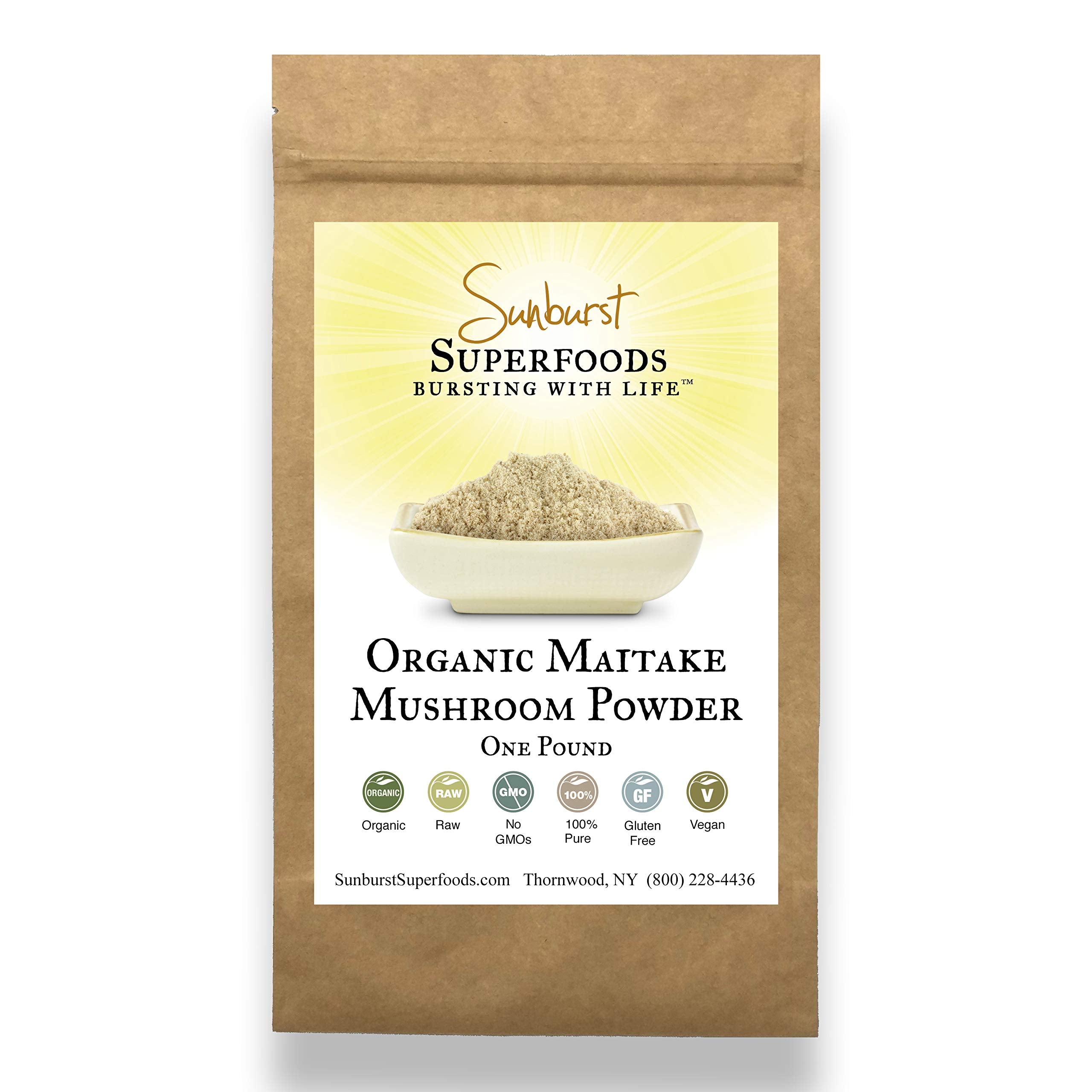 nutritious organic maitake mushroom powder
