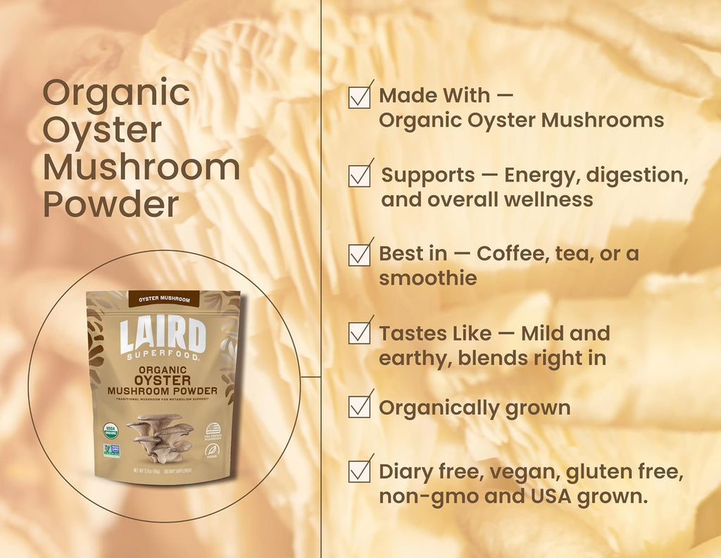 nutritious oyster mushroom powder for baking