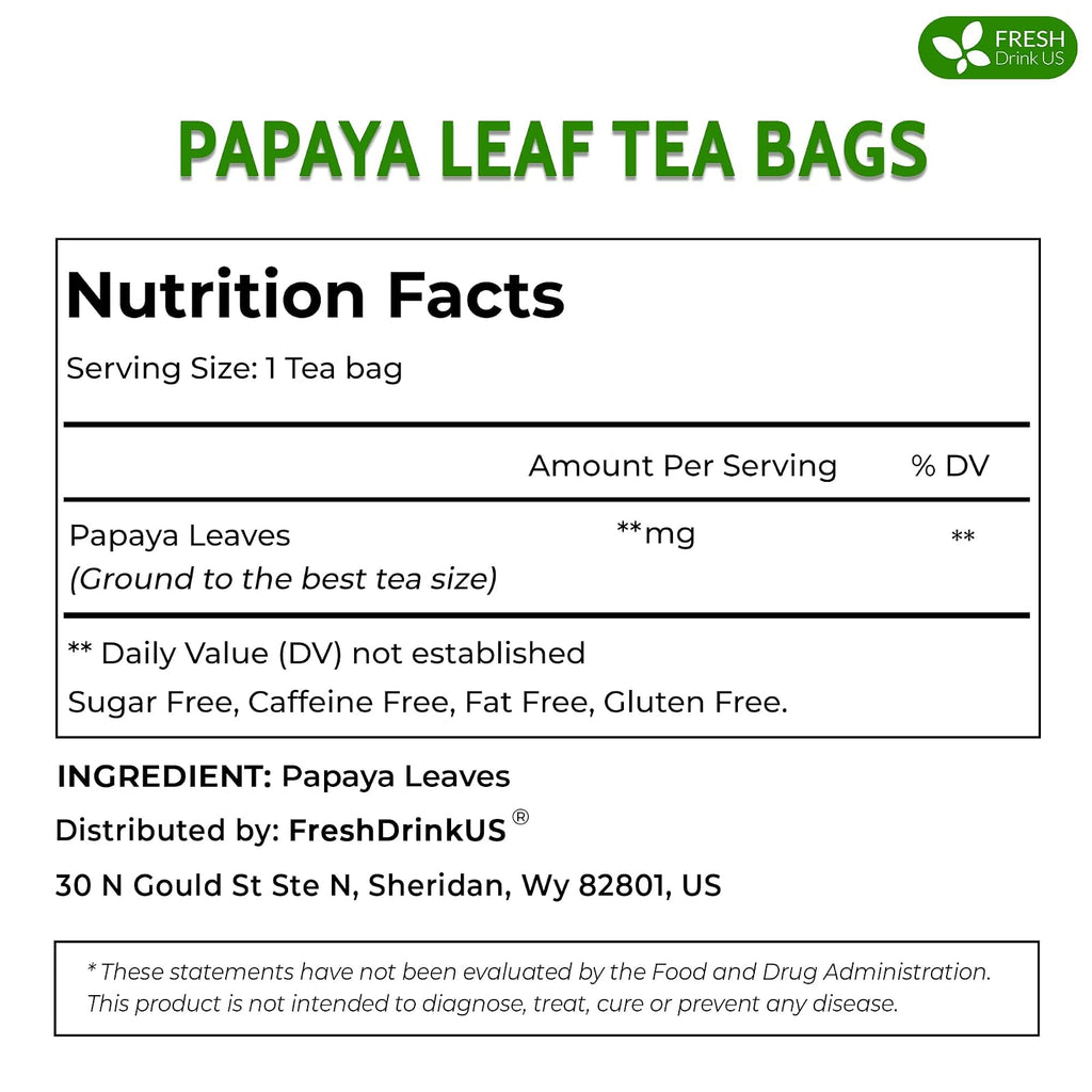 nutritious papaya leaf tea blend