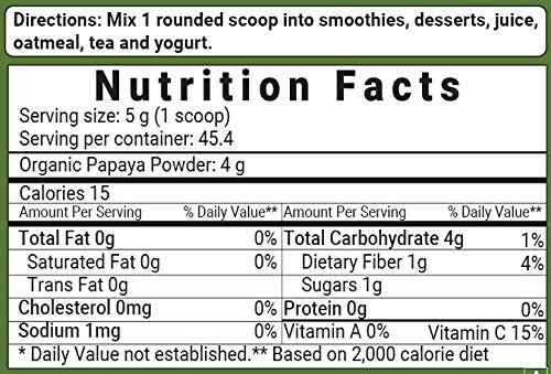 nutritious papaya powder for smoothies