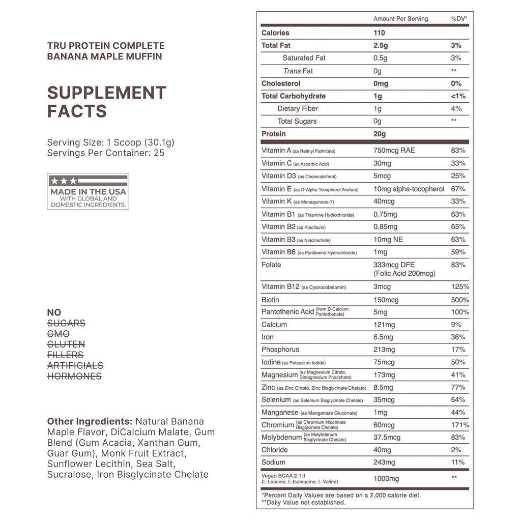 nutritious pea protein powder