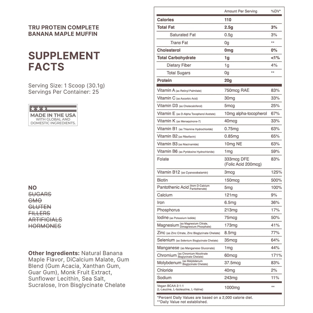 nutritious pea protein powder