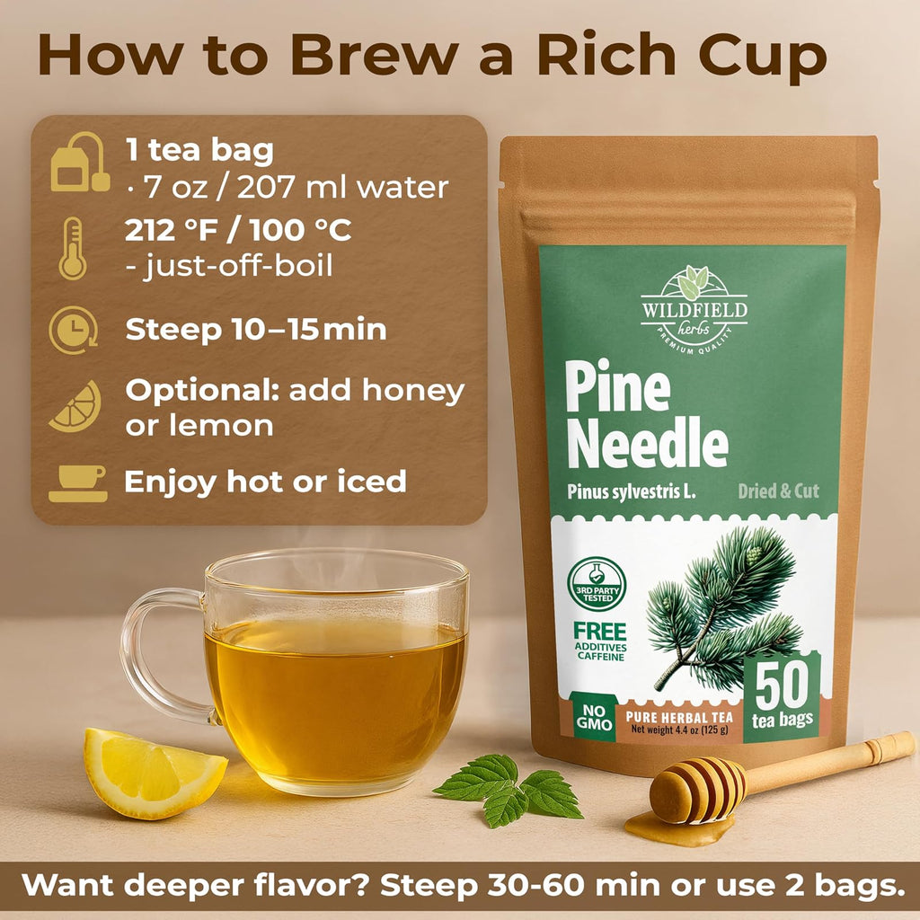 nutritious pine needle herbal infusion