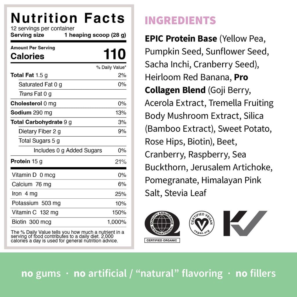 nutritious plant based protein powder