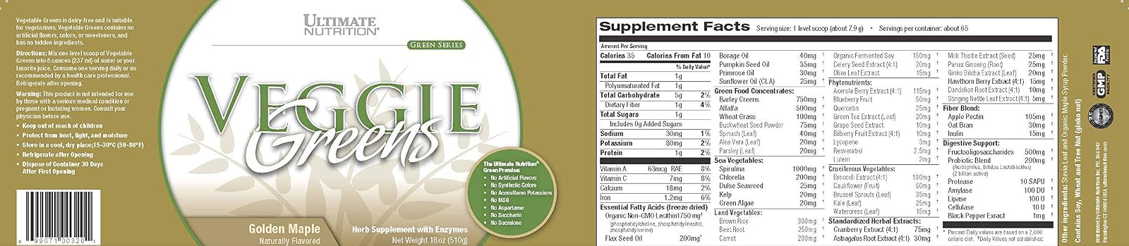 nutritious plant based protein supplement