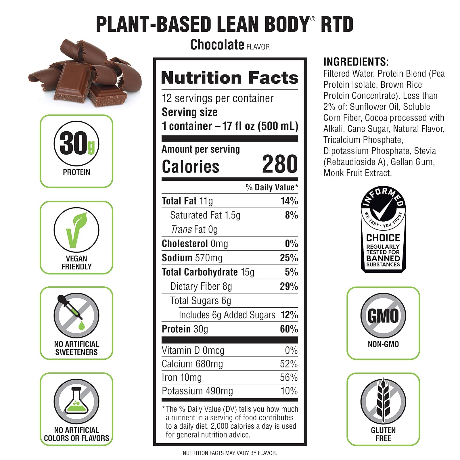 nutritious plant-based shake for smoothies