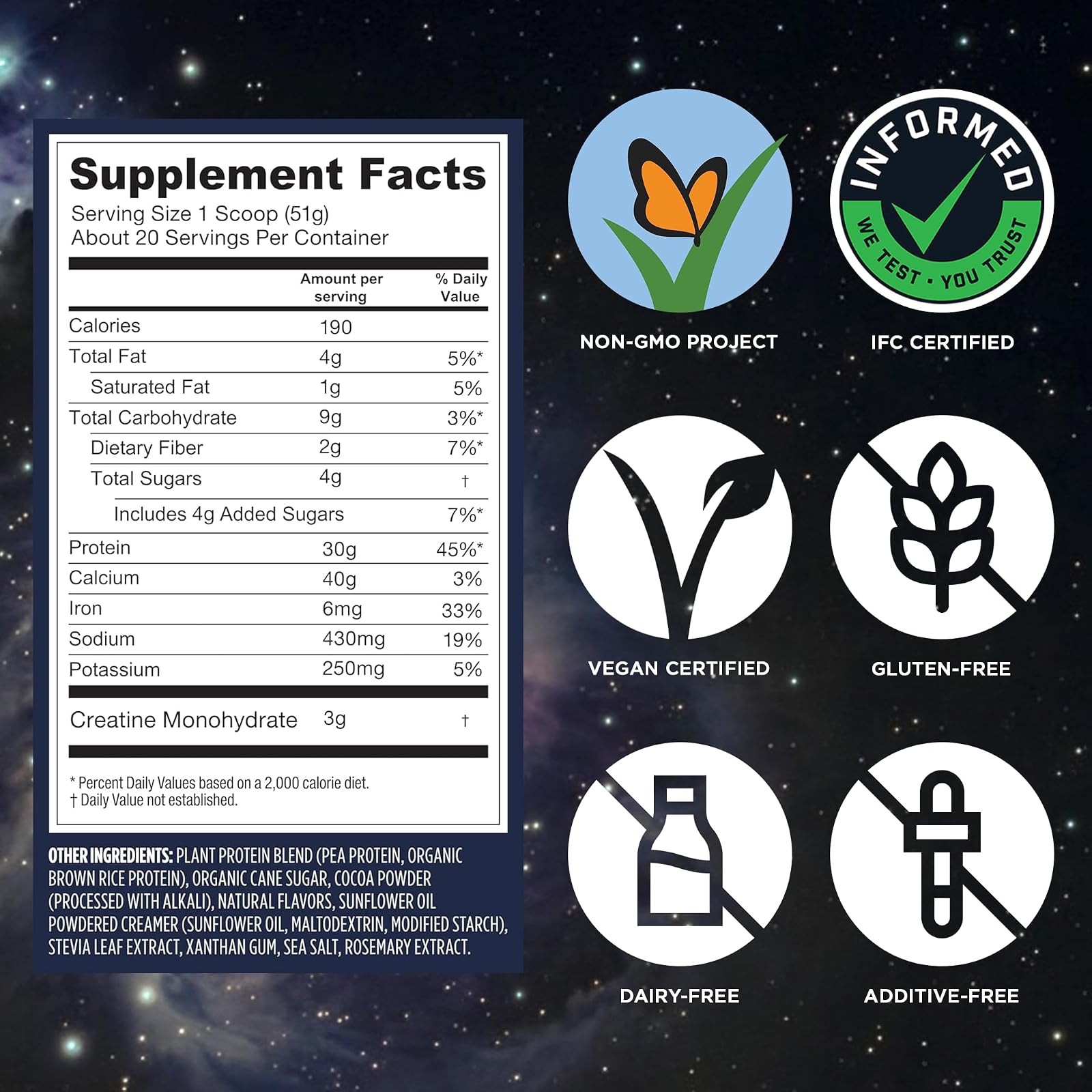 nutritious plant protein supplement