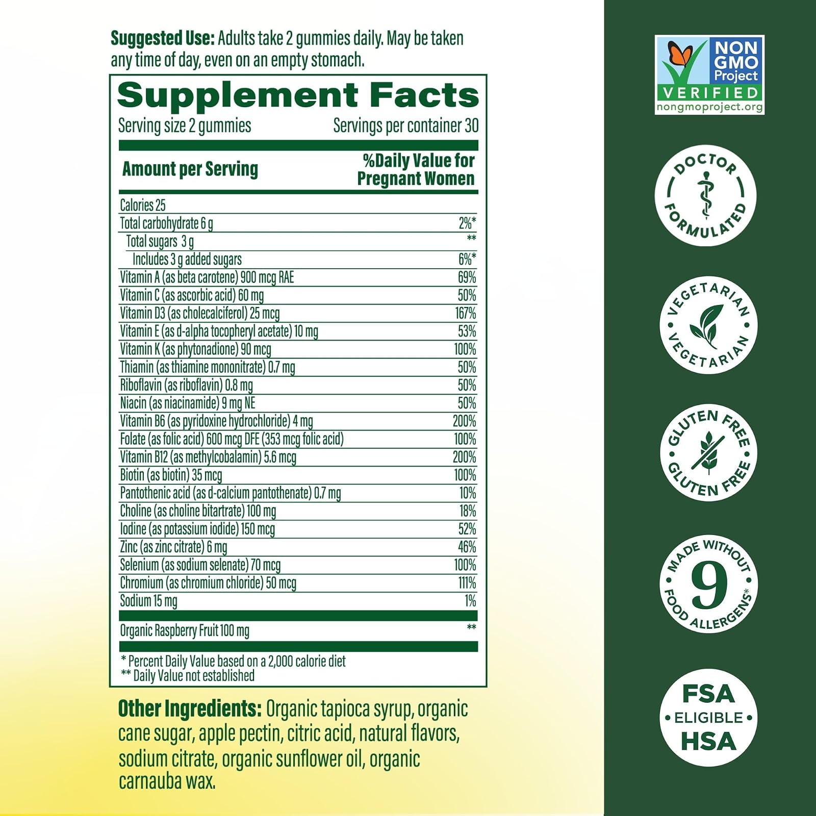 nutritious prenatal vitamins for pregnancy