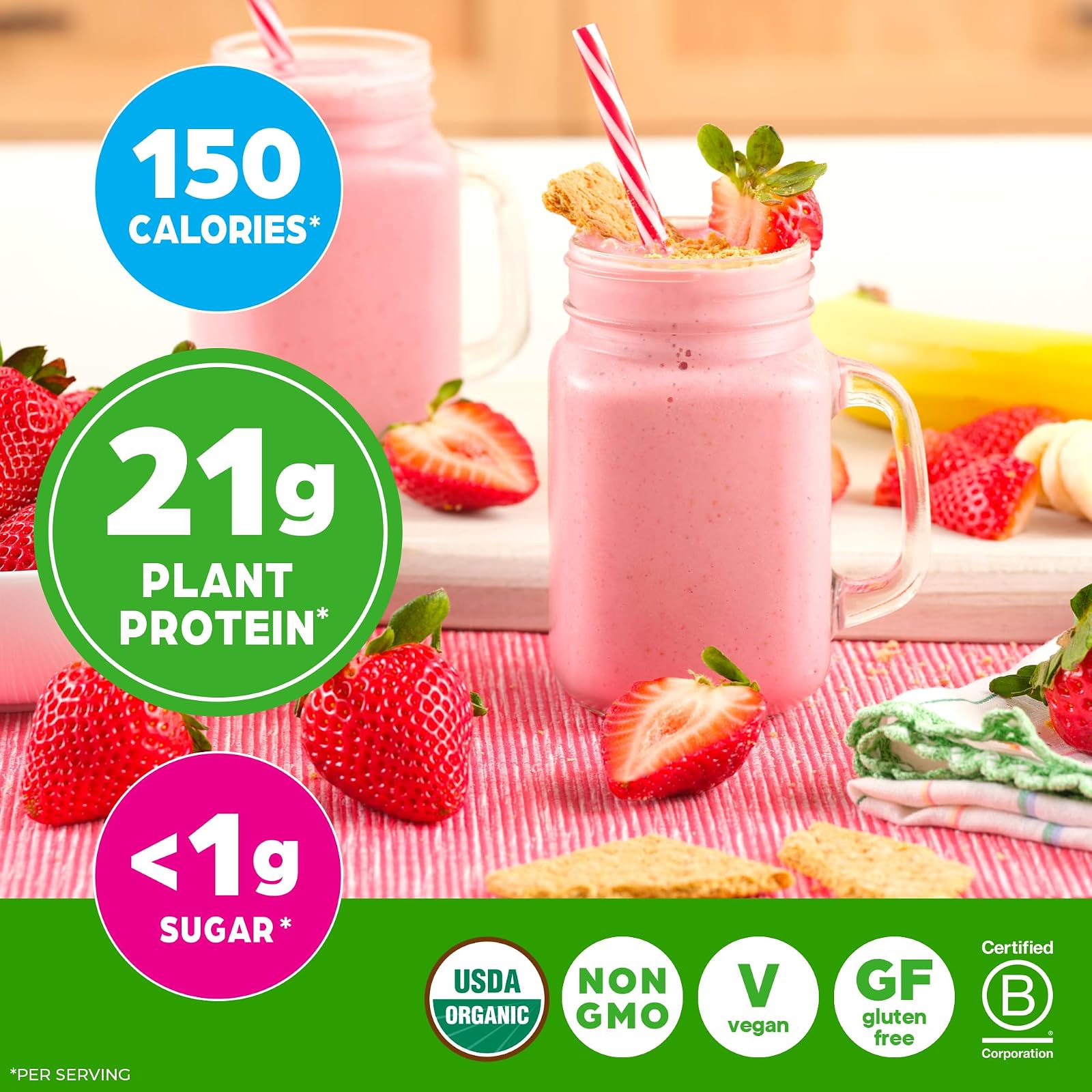 Nutritious protein powder for meal replacement