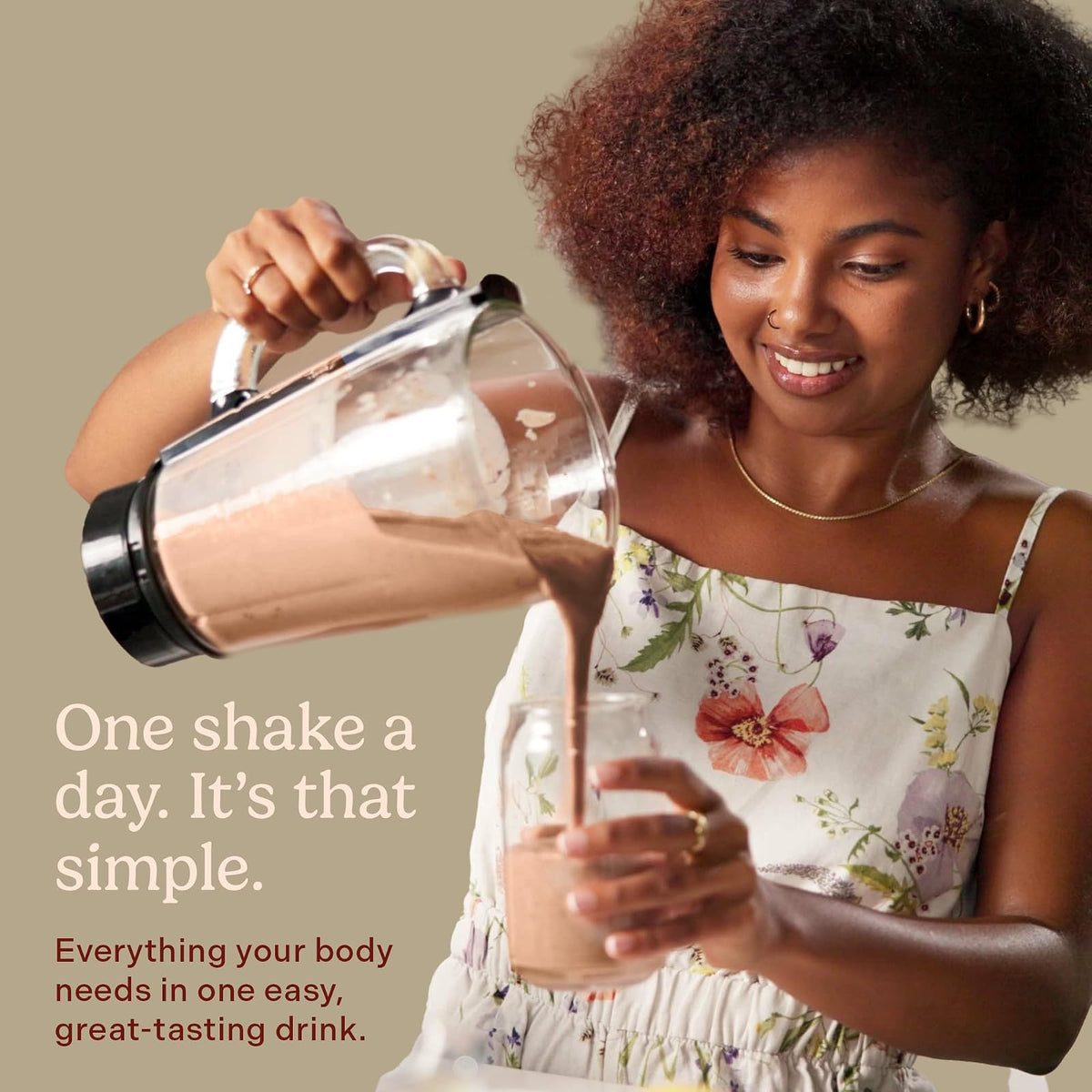 nutritious protein shake with fiber