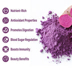nutritious purple potato powder supplement