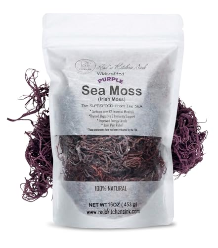 nutritious raw purple sea moss