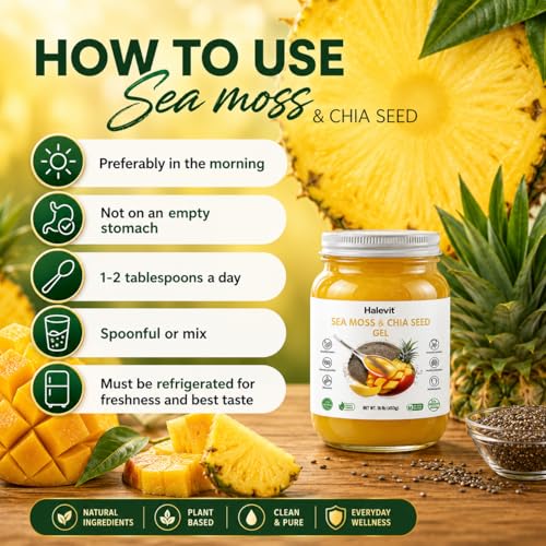 Nutritious sea moss gel for smoothies
