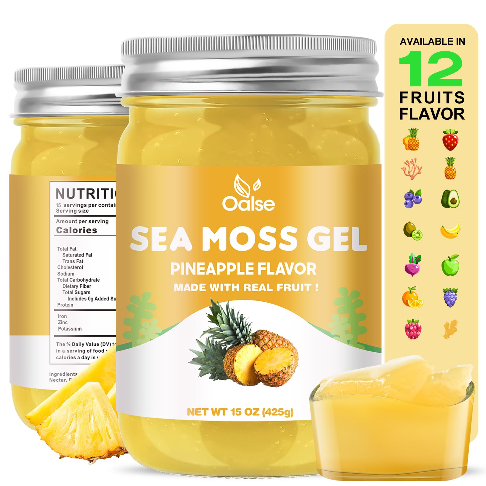 nutritious sea moss gel pineapple