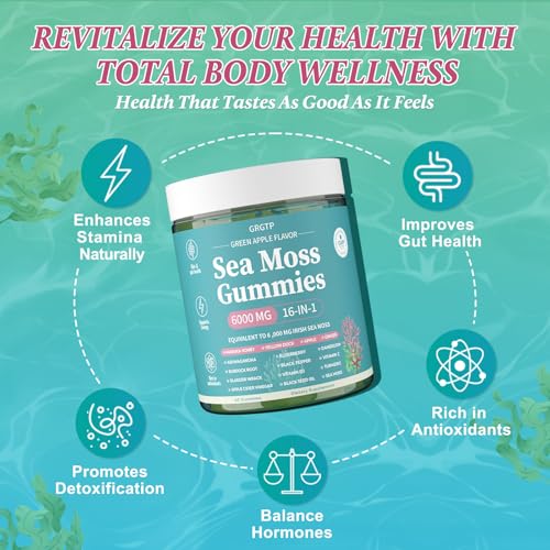 Nutritious sea moss gummies for wellness