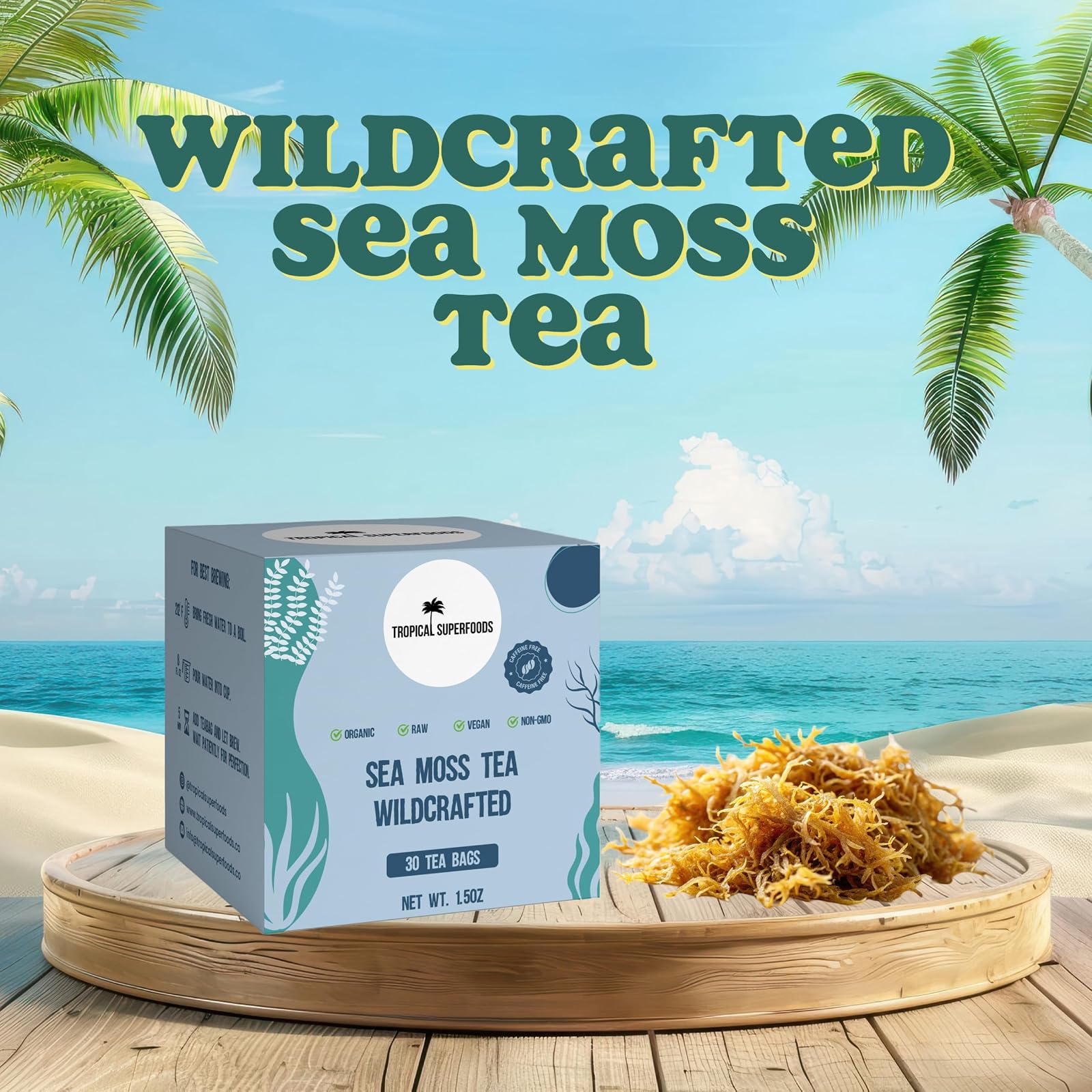 nutritious sea moss herbal infusion