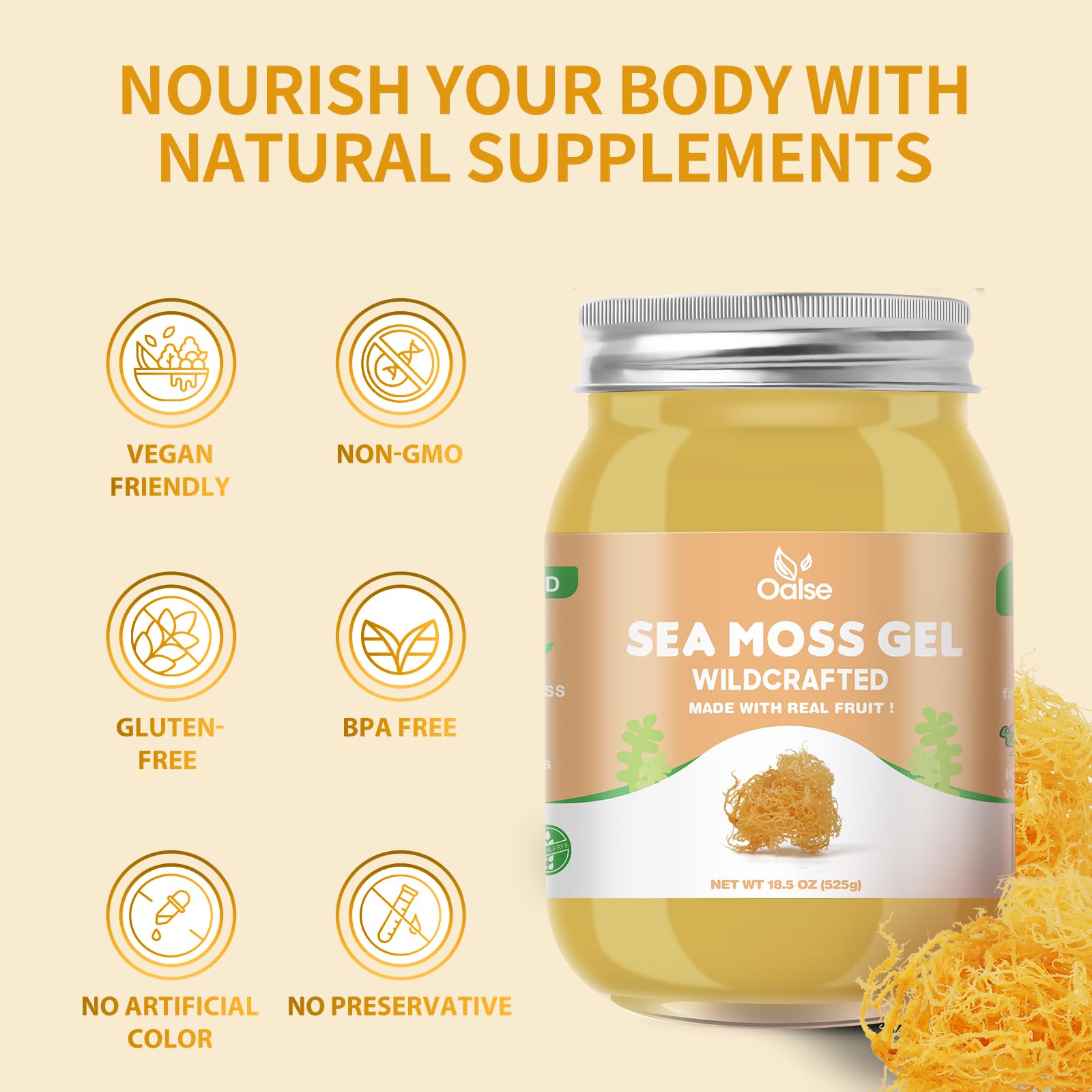 nutritious sea vegetables gel for kids
