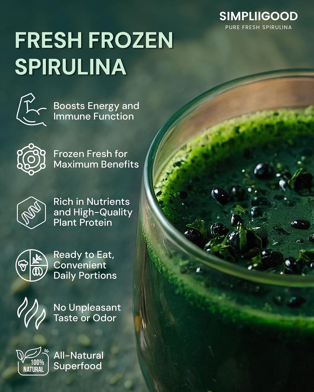 nutritious spirulina cubes for energy