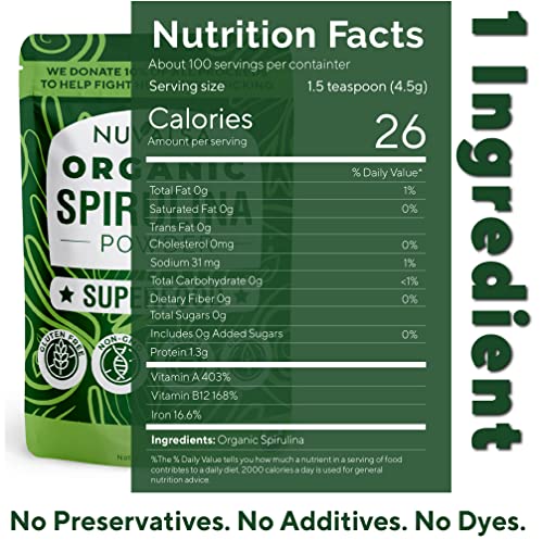 nutritious spirulina for plant-based diets