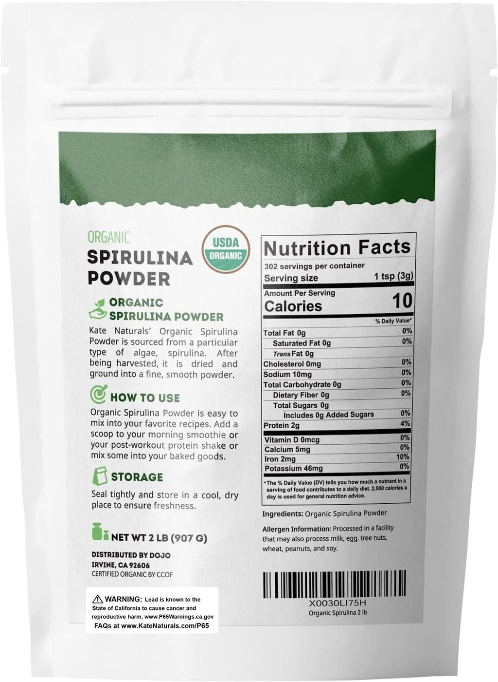 nutritious spirulina powder for energy