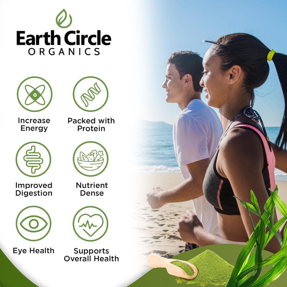 nutritious spirulina powder for energy