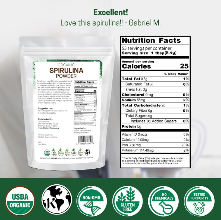 nutritious spirulina superfood for energy