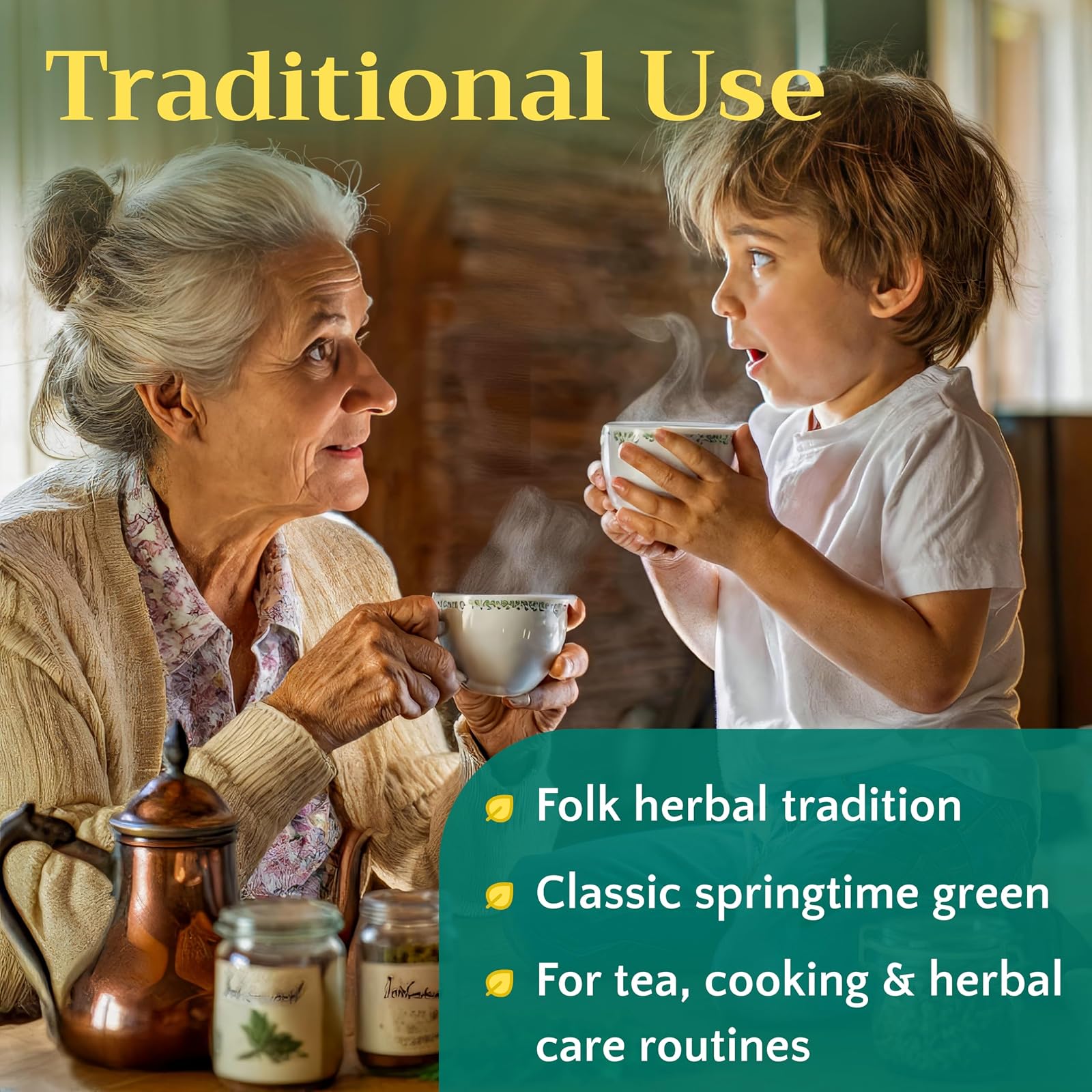 nutritious stinging nettle herbal infusion