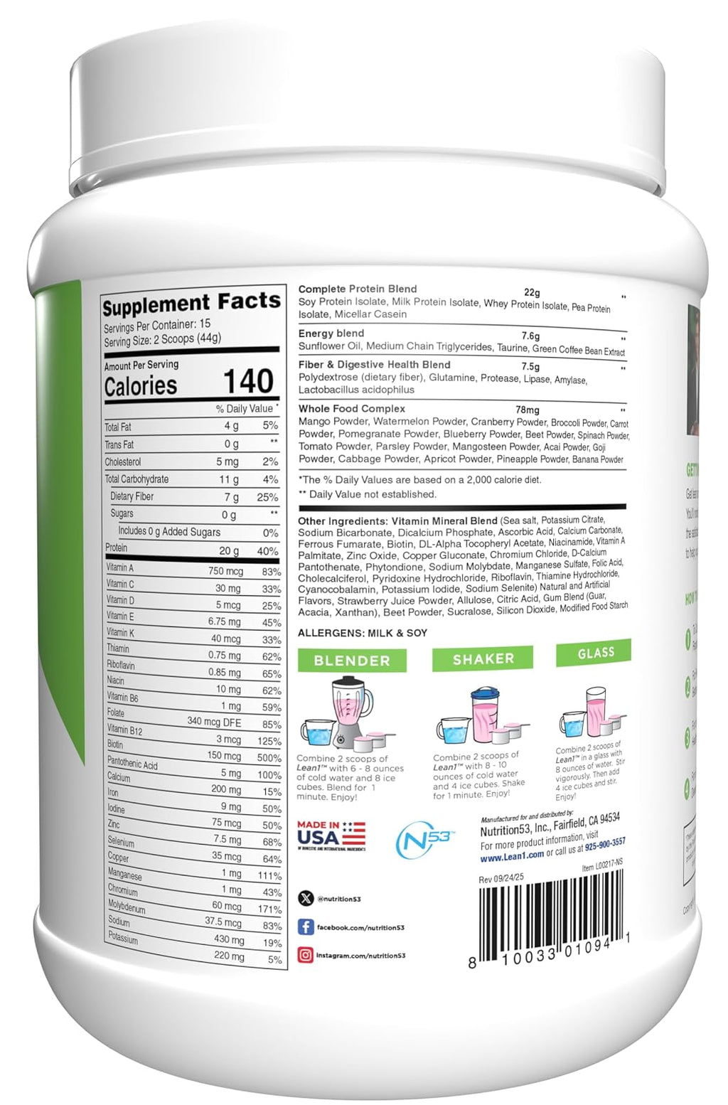 nutritious strawberry protein shake option