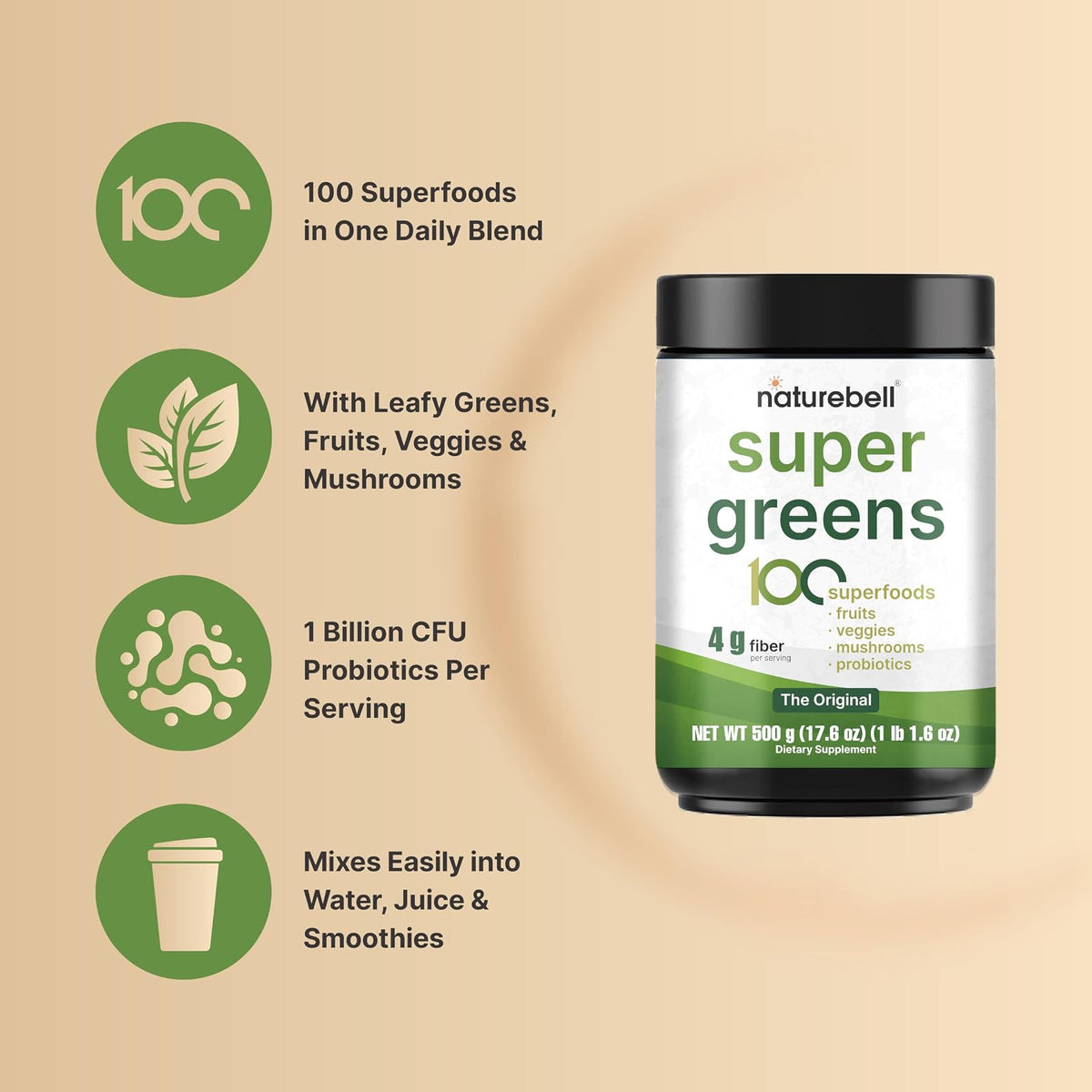 nutritious super greens powder for smoothies