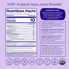 nutritious superfood acai juice powder