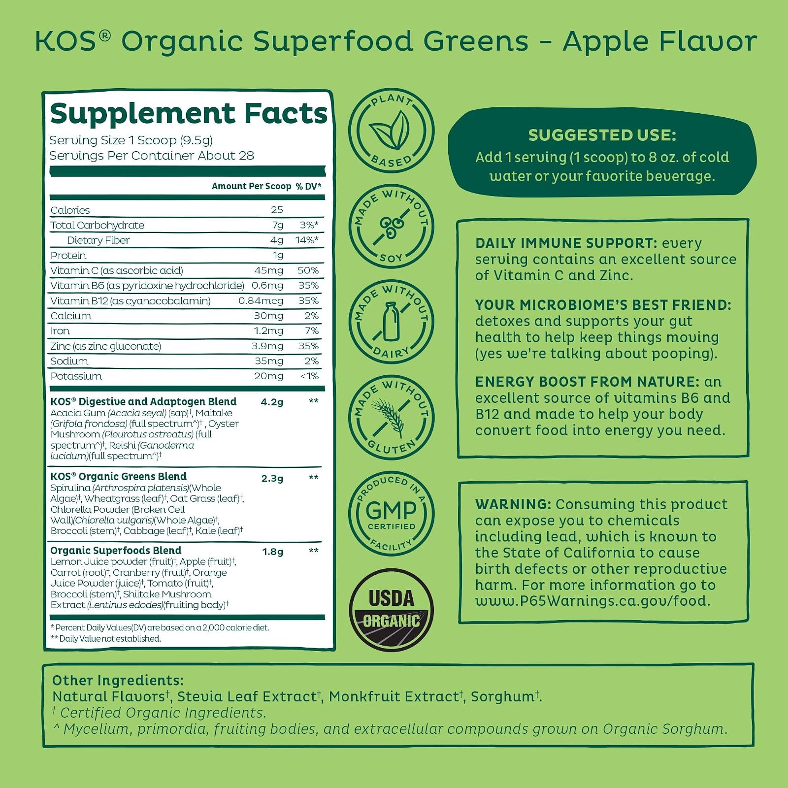 nutritious superfood blend powder