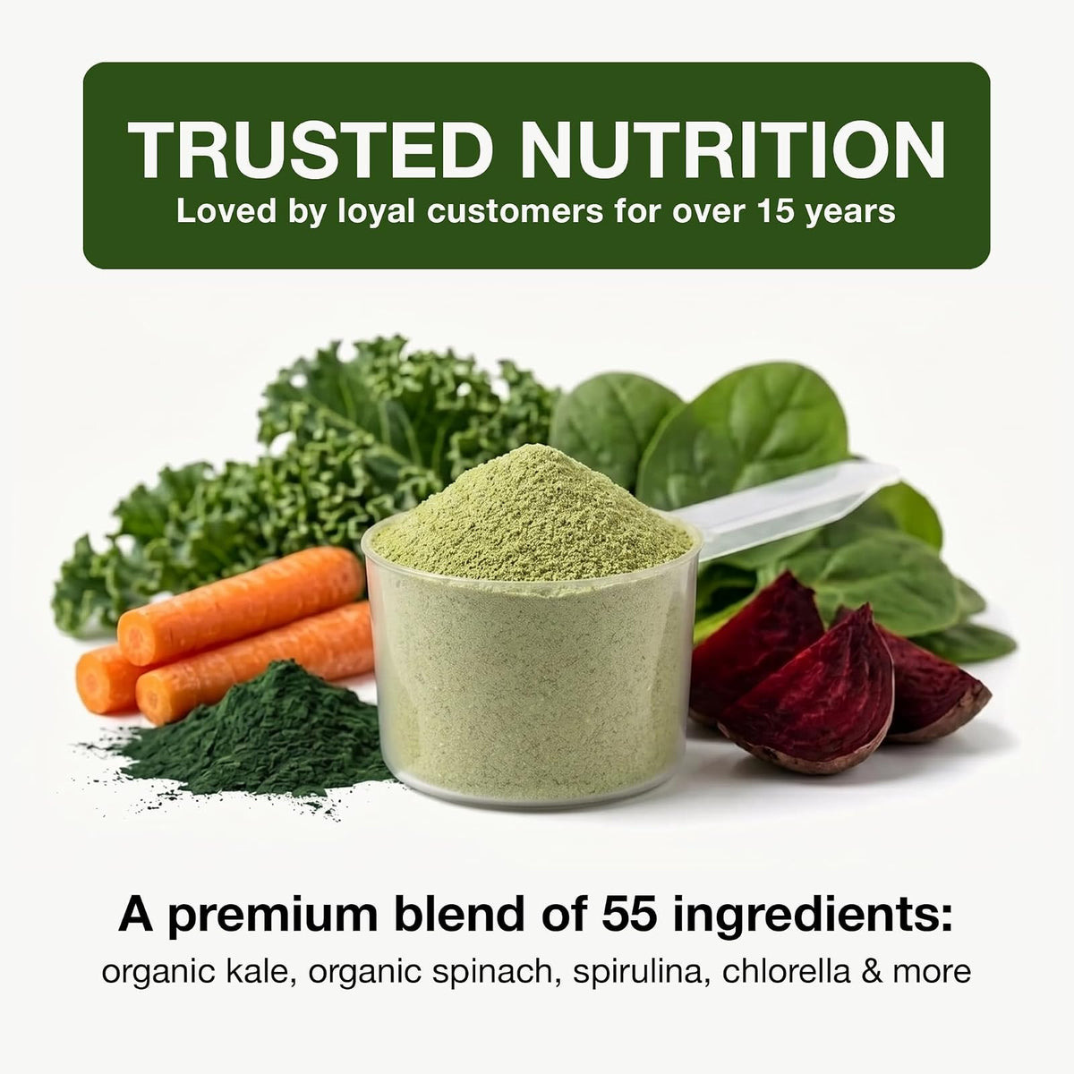 nutritious superfood greens powder blend