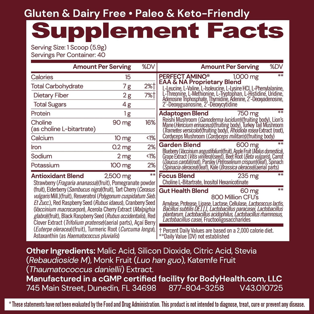 nutritious superfood powder for energy