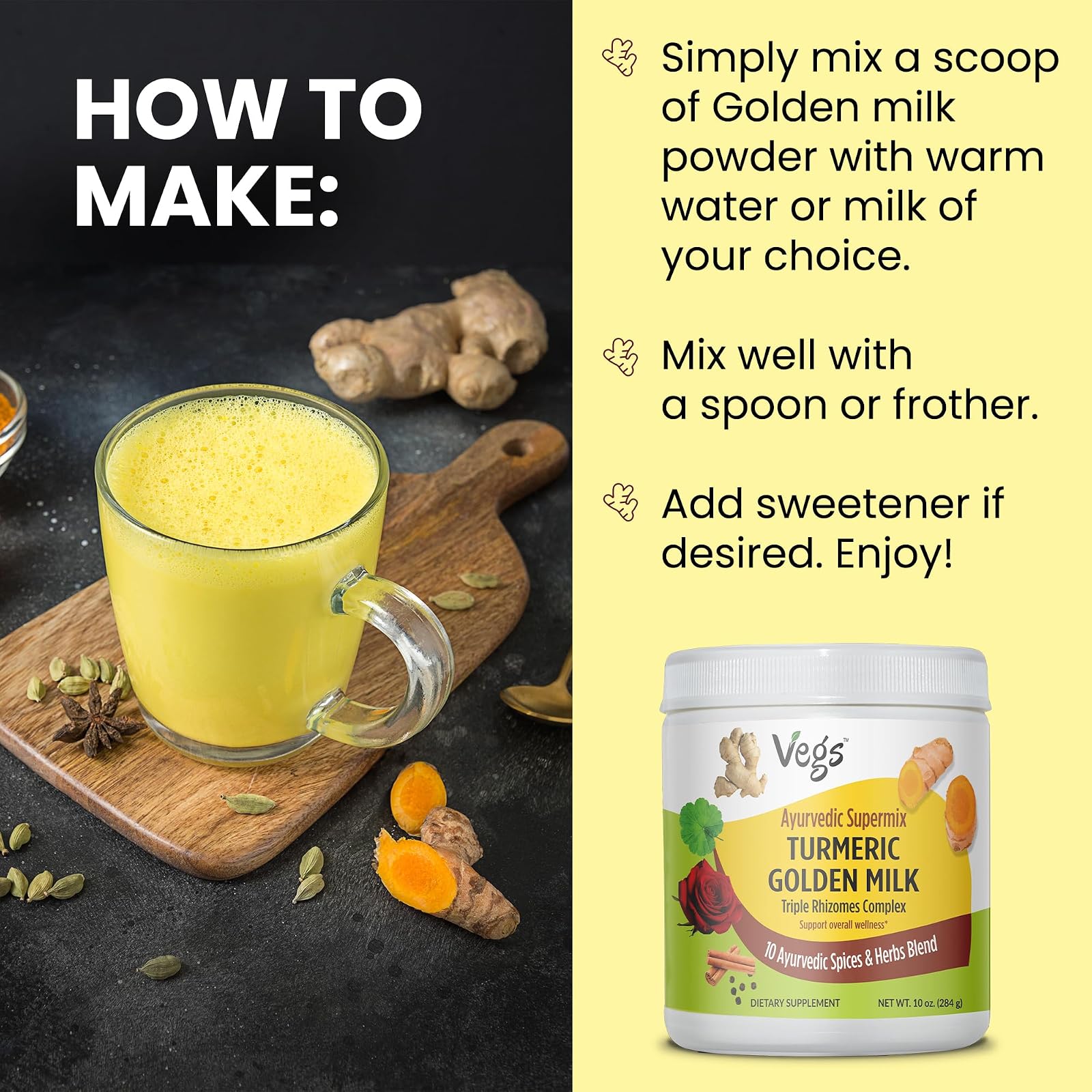 nutritious turmeric drink for energy