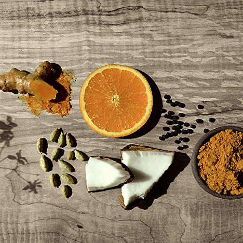 Nutritious turmeric latte blend for energy