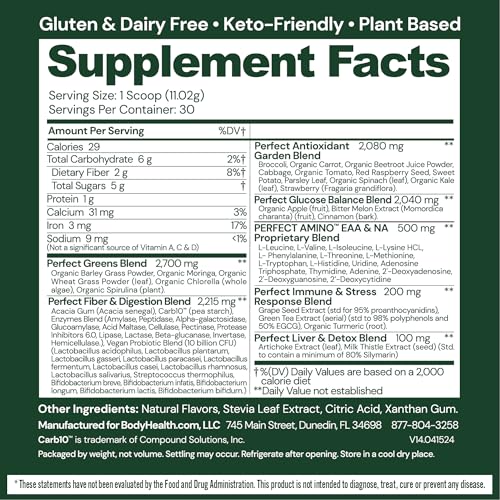 nutritious vegetable and fruit blend