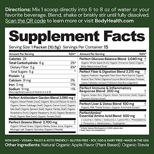 nutritious vegetable and fruit blend