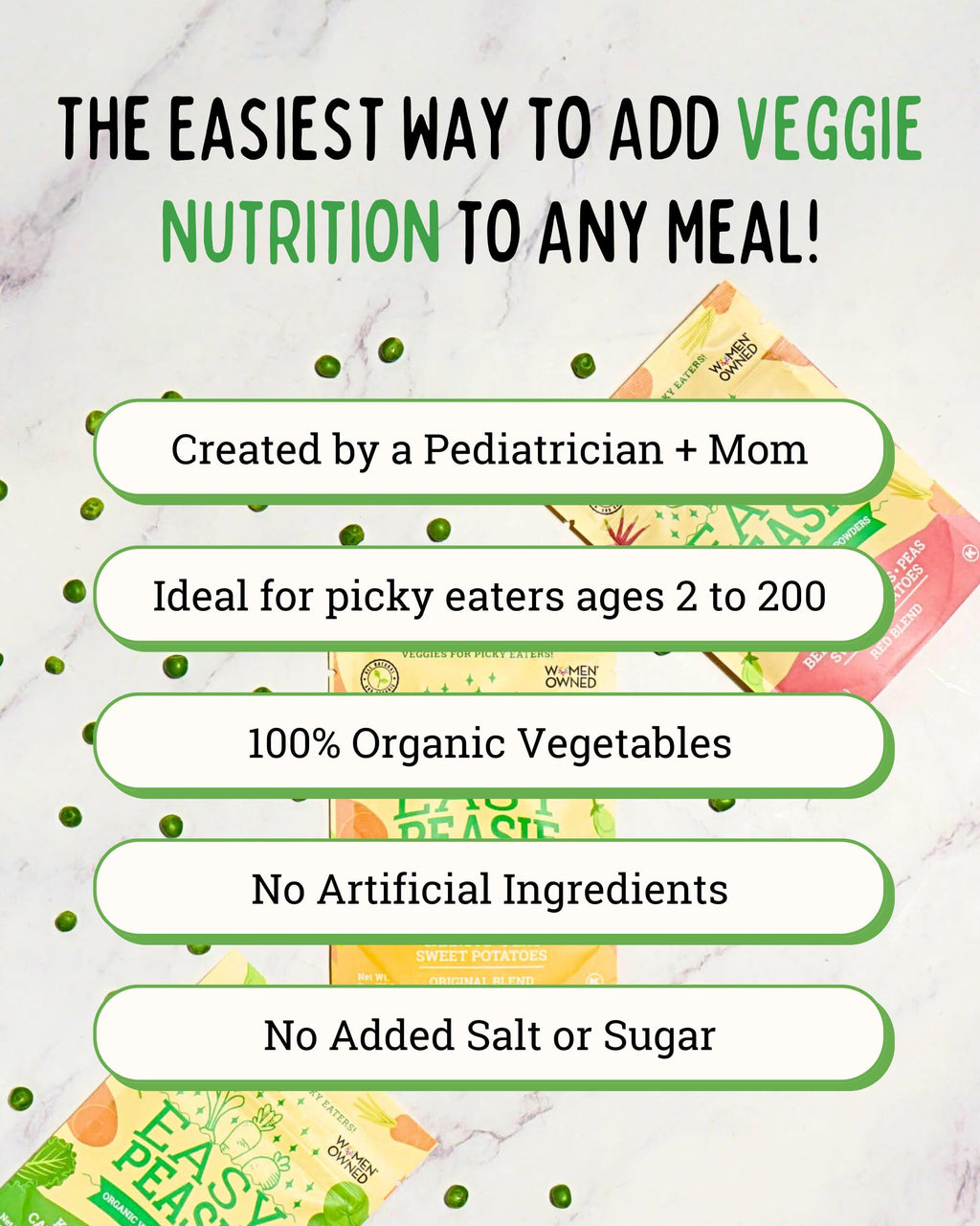 Nutritious veggie powder for snacks