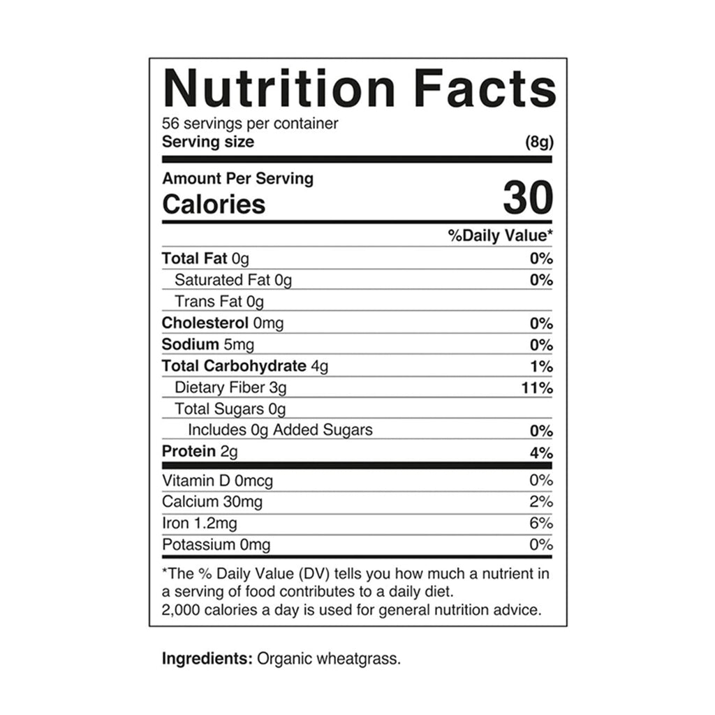 nutritious wheatgrass supplement for energy