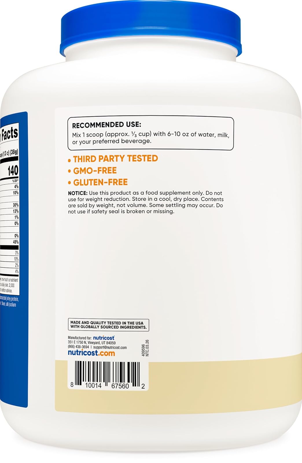 nutritious whey protein for muscle recovery