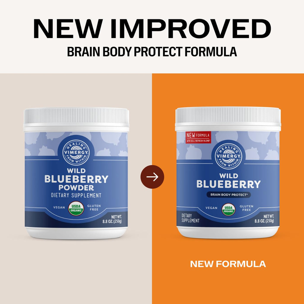 nutritious wild blueberry powder supplement