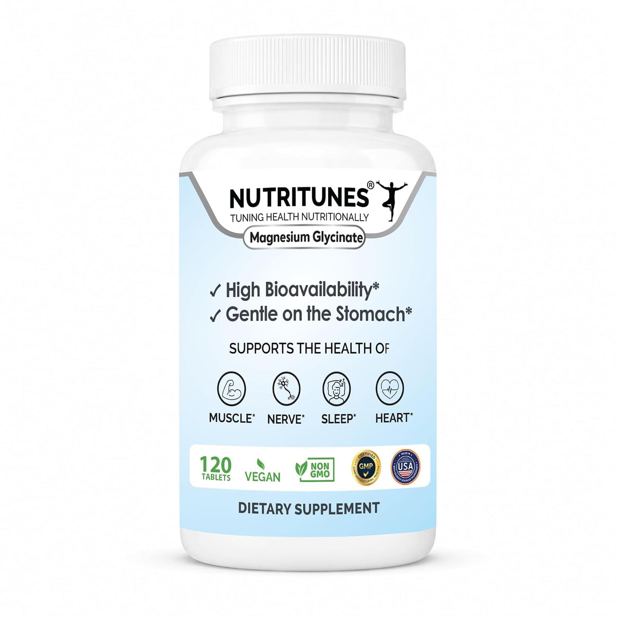 Nutritunes Magnesium Glycinate 400 mg tablets