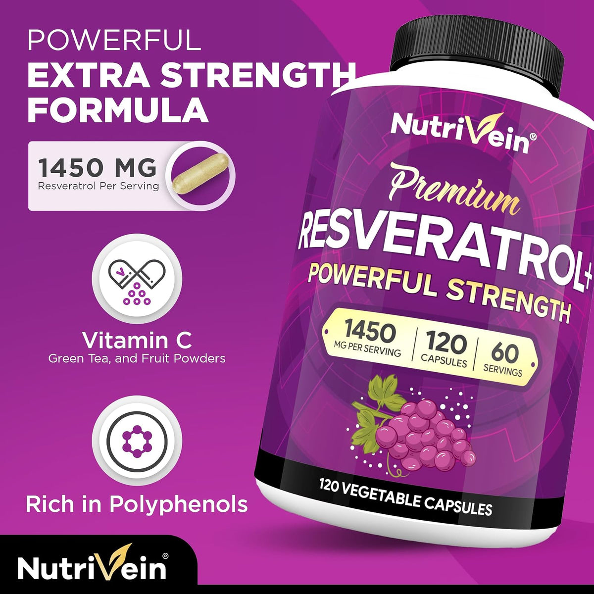Nutrivein Resveratrol for heart health
