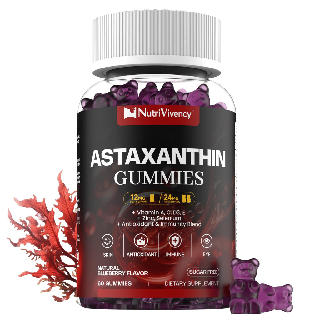 NutriVivency Astaxanthin gummy supplements
