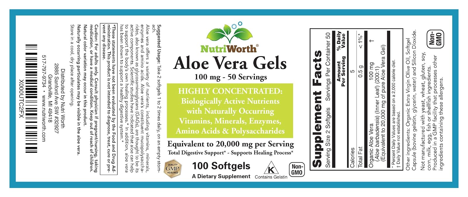 NutriWorth Aloe Vera for daily health boost