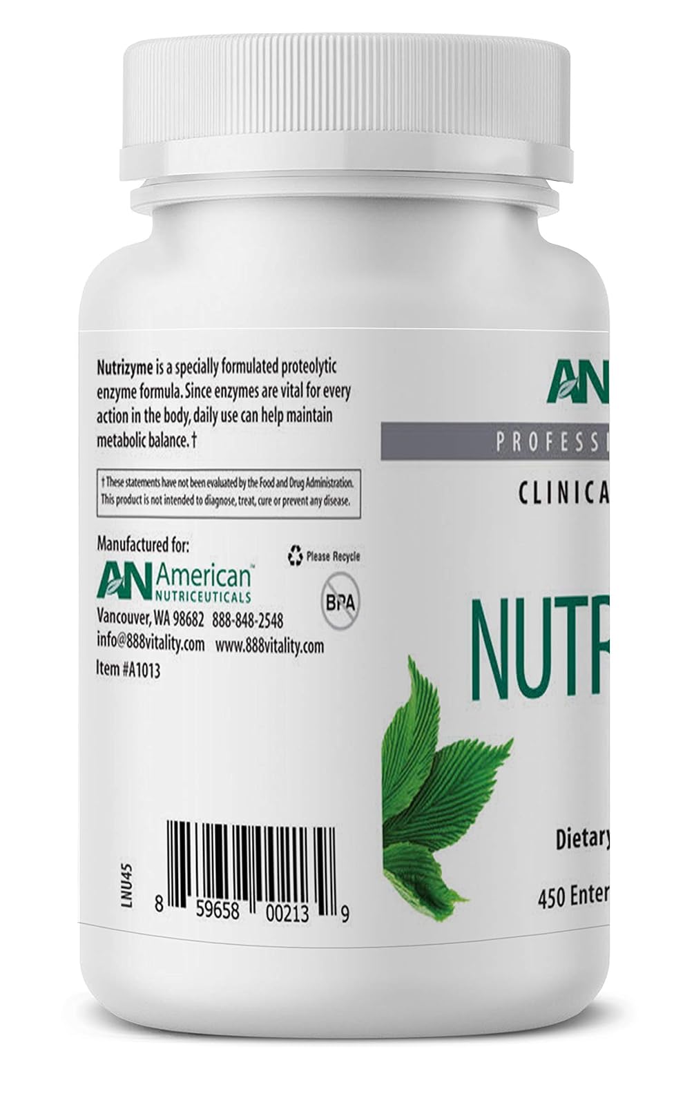 Nutrizyme digestive support supplement