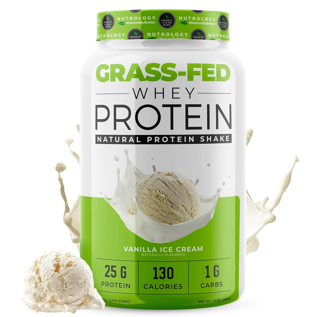 Nutrology grass-fed whey protein powder