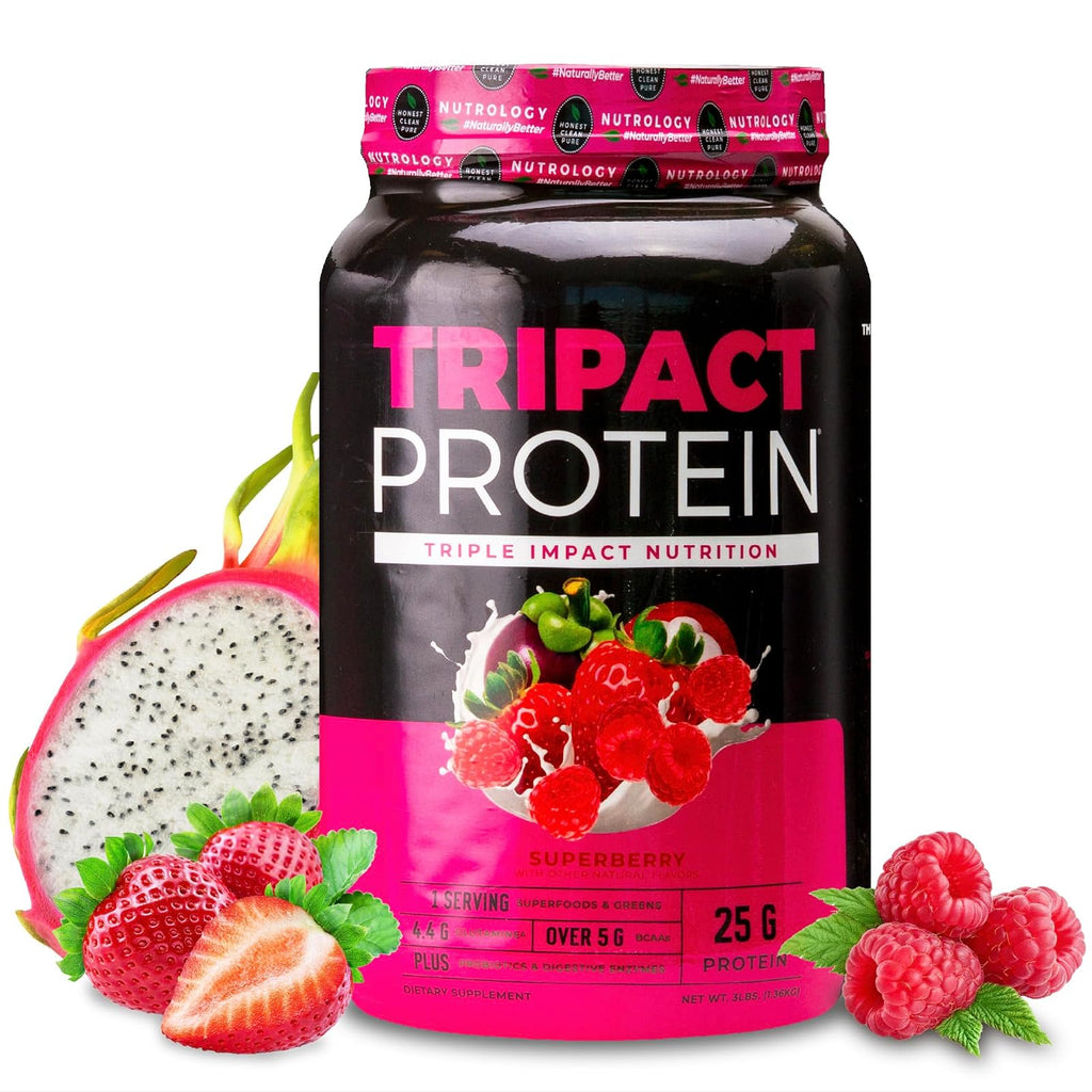 Nutrology whey protein superberry flavour