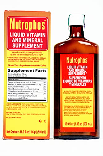 Nutrophos liquid multivitamins for adults